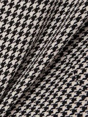 Dolce & Gabbana Open-back Houndstooth Wool-blend Mini Dress