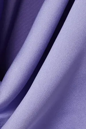 Norma Kamali Draped Satin Halterneck Mini Dress