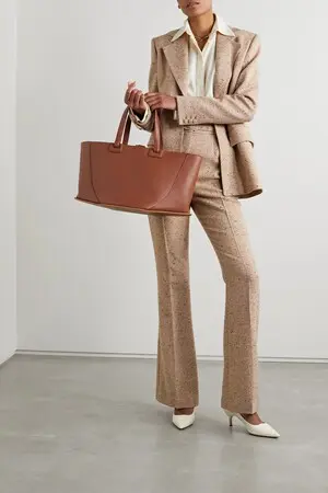 Gabriela Hearst Flared Wool And Cashmere-blend Trousers