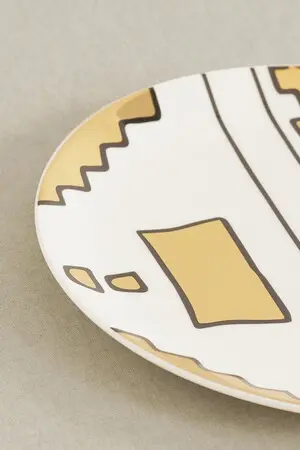 NIMEROLOGY Here Comes The Sun 27cm -plated Bone China Dinner Plate