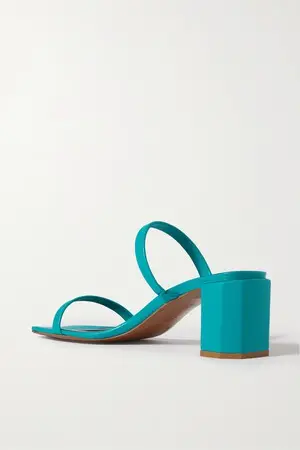 By Far Tanya Glossed-leather Mules