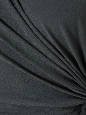 Alex Perry Twist-front Crepe-jersey Midi Dress