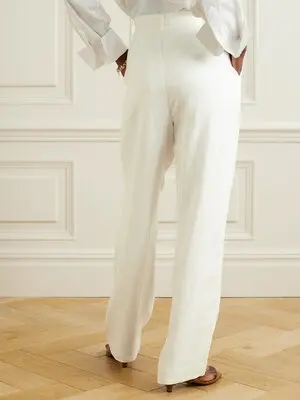 Mara Hoffman Marella Pleated Hemp Straight-leg Trousers