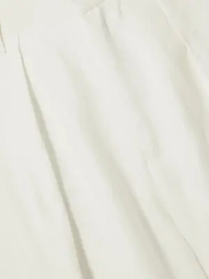Mara Hoffman Marella Pleated Hemp Straight-leg Trousers