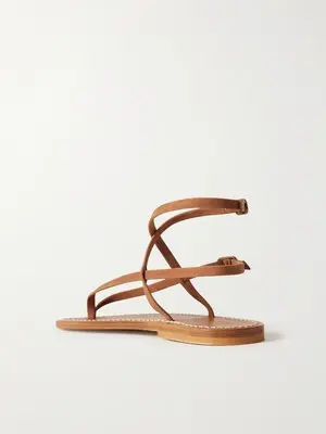 K.JACQUES Abako Leather Sandals - Brown