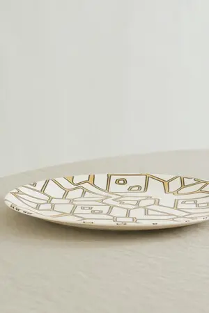 NIMEROLOGY Here Comes The Sun 31cm -plated Bone China Charger Plate
