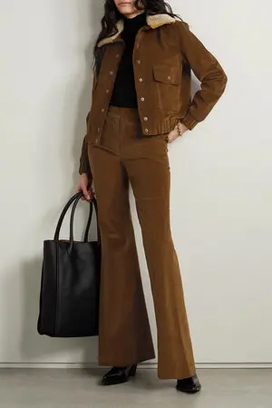 Adam Lippes Cotton-blend Corduroy Wide-leg Trousers