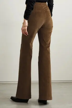 Adam Lippes Cotton-blend Corduroy Wide-leg Trousers