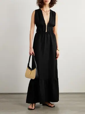 LEMLEM Lelisa Linen-blend Maxi Dress