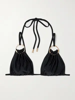 Cult Gaia Golda Embellished Bikini Top