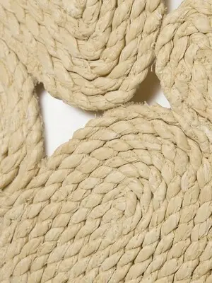 Cult Gaia Ase Strapless Raffia Top