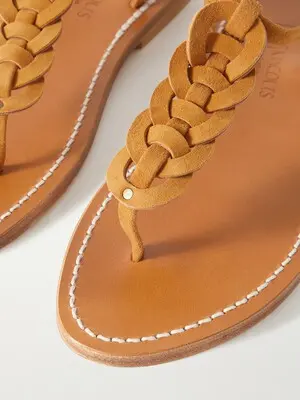 K.JACQUES Lemovis Woven Suede Sandals