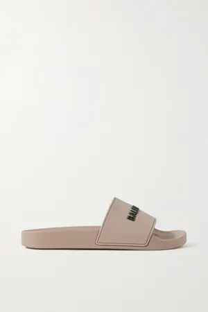 Balenciaga Piscine Rubber Slides - Neutrals