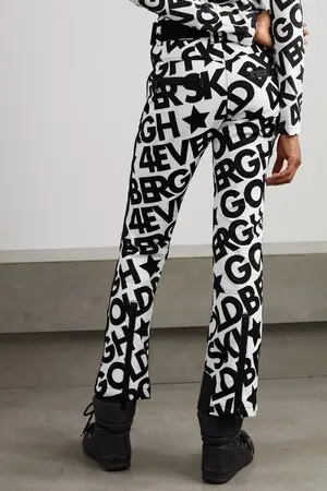 Goldbergh Skistar Printed Belted Flared Ski Pants