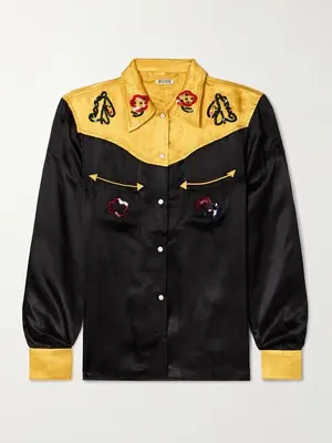 BODE Rodeo Sequin-embellished Shirt