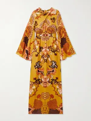 Johanna Ortiz Frontier Melodies Maxi Dress - Yellow