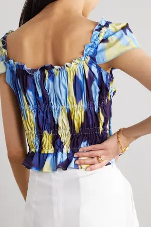 Altuzarra Darcey Printed Top