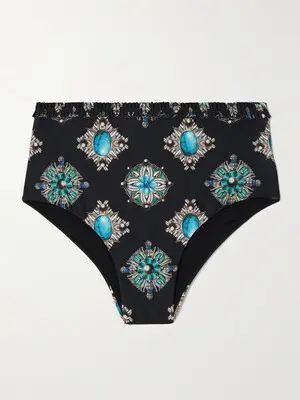 Agua Bendita Nopal Platero Printed Bikini Briefs