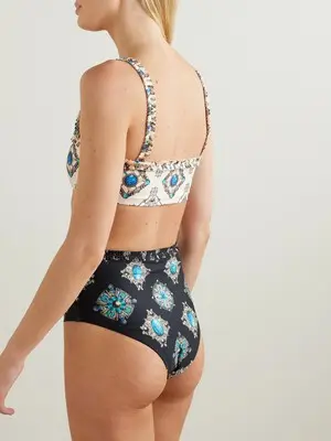 Agua Bendita Nopal Platero Printed Bikini Briefs