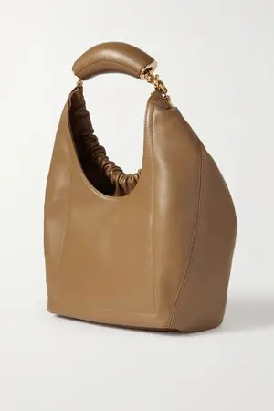 Loewe Squeeze Small Leather Shoulder Bag - Brown