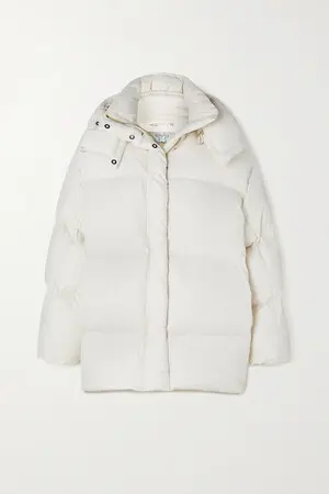 Tory Burch Hooded Quilted Shell Down Jacket
