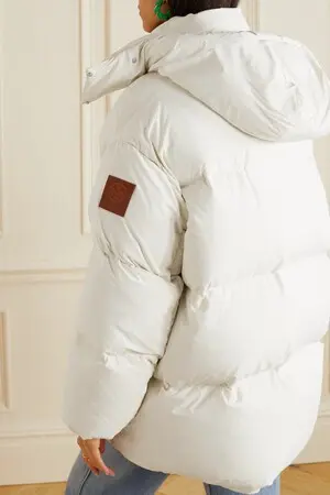 Tory Burch Hooded Quilted Shell Down Jacket