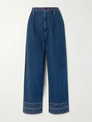 BODE Murray High-rise Wide-leg Jeans