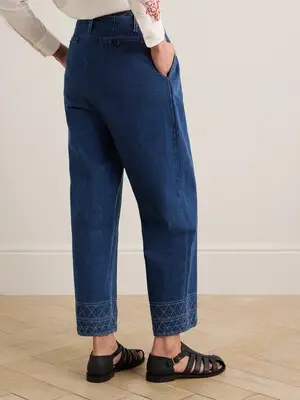BODE Murray High-rise Wide-leg Jeans