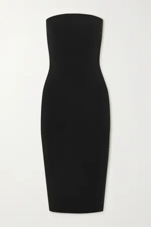 Norma Kamali Strapless Stretch-jersey Midi Dress