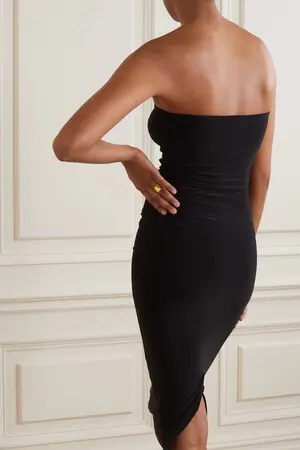 Norma Kamali Strapless Stretch-jersey Midi Dress