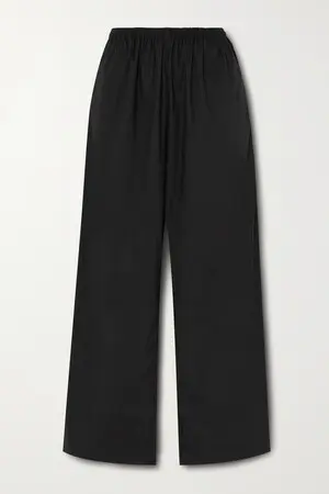 DEIJI STUDIOS Ease Organic Cotton-poplin Pants - Black