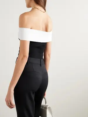 Galvan Aria Off-the-shoulder Bodysuit