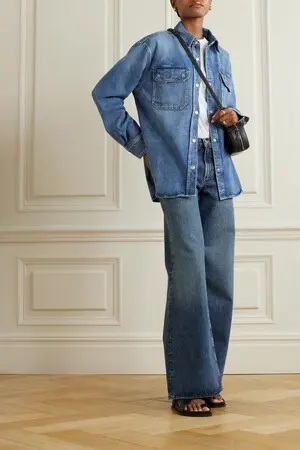 AGOLDE Clara Baggy Low-rise Wide-leg Organic Jeans