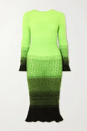 AGR Ombré Cotton-blend Midi Dress
