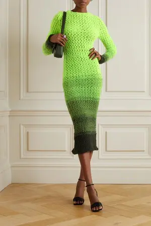 AGR Ombré Cotton-blend Midi Dress