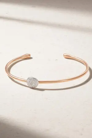 Pomellato Sabbia 18-karat Rose Diamond Cuff - Gold