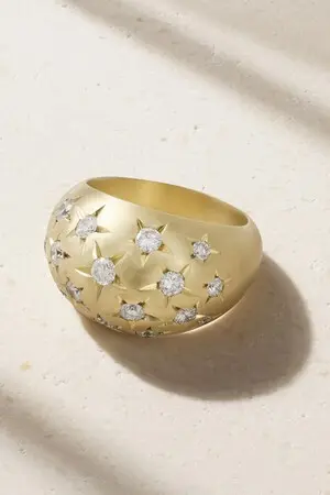 JENNA BLAKE Stardust Dome Diamond Ring - Gold