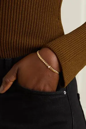 ANITA KO 18-karat Diamond Heart Link Bracelet