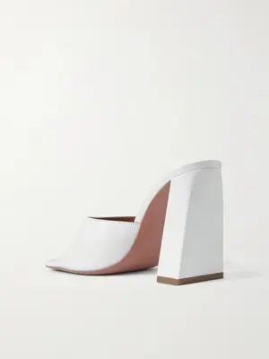 Amina Muaddi Brigitte Leather Mules