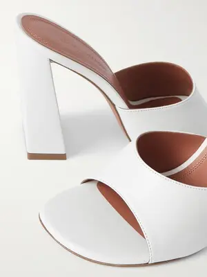Amina Muaddi Brigitte Leather Mules