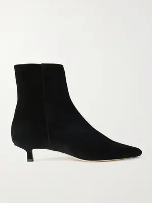AeydĒ Sofie Suede Ankle Boots - Black