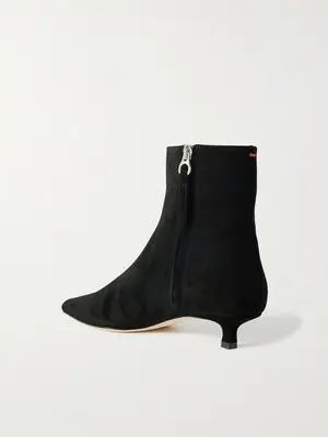 AeydĒ Sofie Suede Ankle Boots - Black