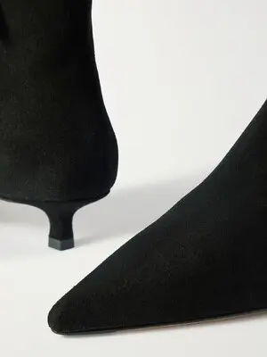 AeydĒ Sofie Suede Ankle Boots - Black