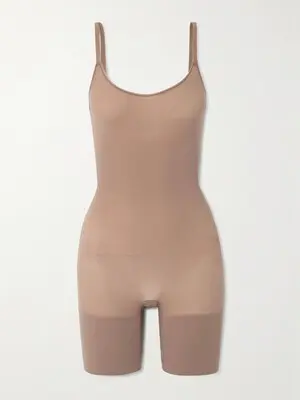 SKIMS Everyday Sculpt Mid Thigh Bodysuit - Neutrals