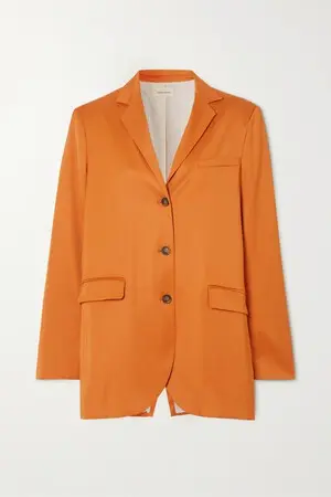 Loulou De Saison Loulou Studio Sund Oversized Satin Blazer