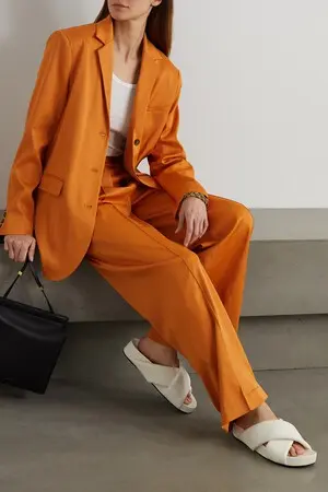 Loulou De Saison Loulou Studio Sund Oversized Satin Blazer