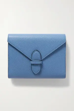 Smythson Panama Textured-leather Playing Cards Set - Blue