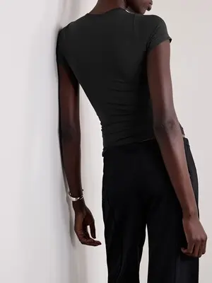 SKIMS Soft Smoothing Seamless T-shirt - Black