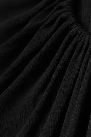 Christopher Esber Arced Palm Strapless Gathered Maxi Dress - Black