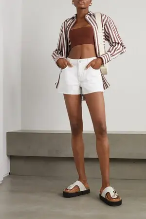 FRAME Le Grand Garcon Denim Shorts